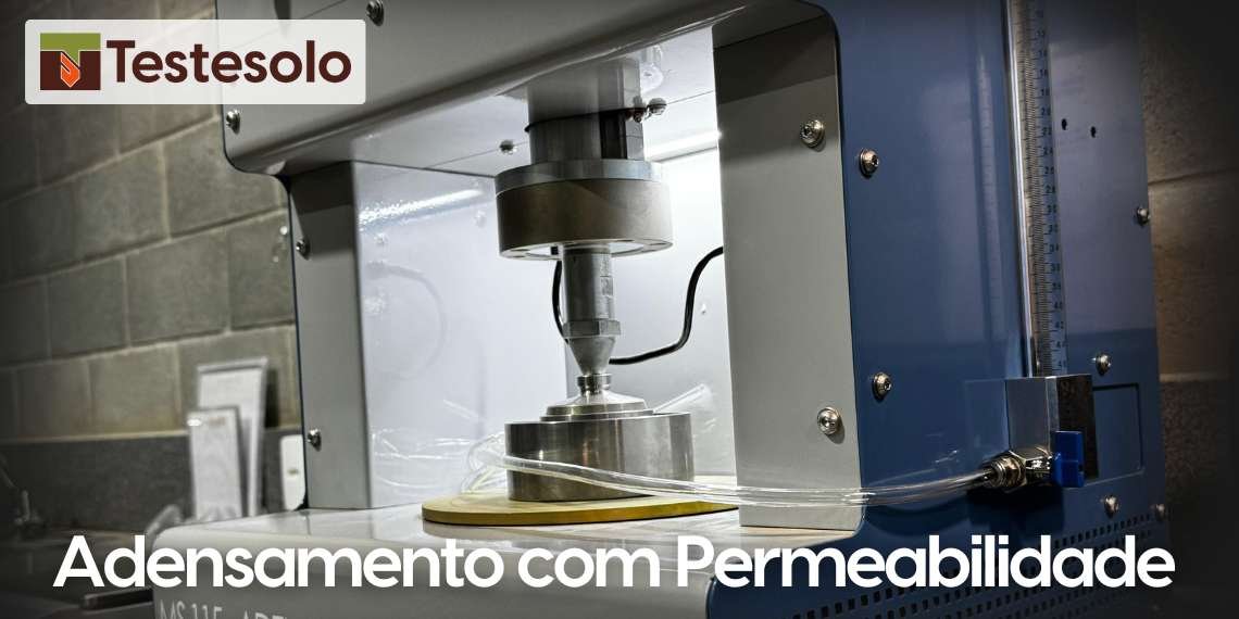 Adensamento com Permeabilidade - Ensaio Combinado com Permeabilidade à ...